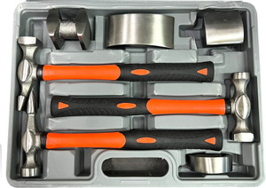 ADAWAT Denting Kit Auto Body Fender Repair Hammer and Dolly Set Vehicle ...