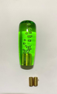 Auto MT GREEN 10CM CRYSTAL BUBBLE STYLING GEAR SHIFT KNOB SPORTY ...