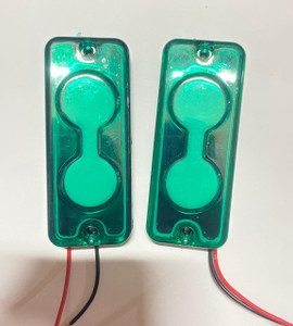 Auto MT 2PC GREEN DUMBLE LED LIGHT SIDE PANEL INDICATOR MARUTI GYPSY ...