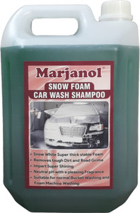 MARJANOL Snow Foam Car Wash Shampoo 5 Litre Car Washing Liquid Price in ...