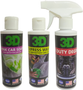 3D Car Shampoo, Car Engine Cleaner Spray And Car Wax Polish Car Washing ...