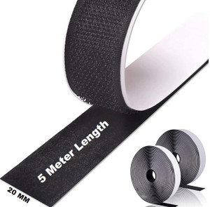 Yako Toko Self Adhesive Hook & Loop velcro Tape Roll size (5m Hook + 5m ...