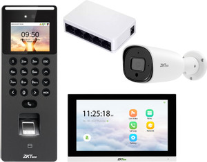 ZKTeco F09 video Intercom System with VT07-B01 7 inch screen Video Door ...