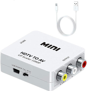 SDMINITEK Mini HDMI2AV UP Scaler 1080P HD Video Converter Media ...