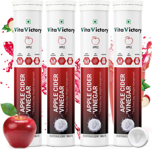 Vita Victory APPLE CIDER VINEGAR for Weight Loss & Gut Health, 80 ACV ...