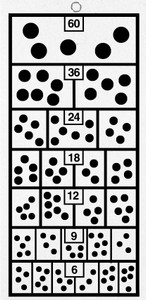 Bos Medicare Surgical Dot Eye Chart, Snellen Eye Chart,Wall Chart,Eye ...