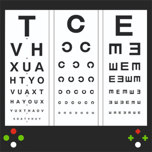 Shining sun Vision Alphabet C Tumble E poster Chart For 3meter 10 Fit ...