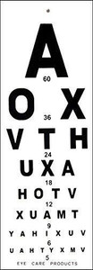 Bos Medicare Surgical Medical Eye Examination Chart, "ENGLISH ...