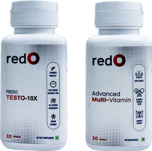 redo Combo Pack of Testo 10X Testosterone Booster & Multivitamin ...