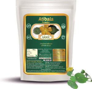 biotic Atibala Powder ( Abutilon indicum ) Kangi Powder - 100 g Price ...