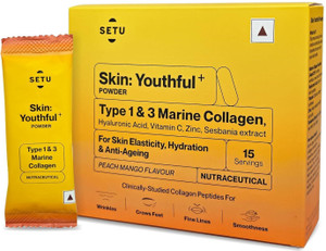 SETU Skin: Youthful Marine Collagen Powder (15 Sachets) | Peach Mango ...