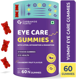 CARBAMIDE FORTE Eye Care Gummies Supplement with Lutein, Zeaxanthin for ...