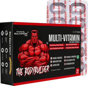 HEALTHPRIME LABS The Bodybuilder Multivitamin with 44 Ingredients & 7 ...