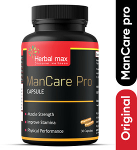 Herbal max ManCare Pro for Strength, Energy & Performance -Veggie ...