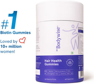 Be Bodywise 30mcg Biotin Hair Gummies |Hair Vitamins for Hairfall ...