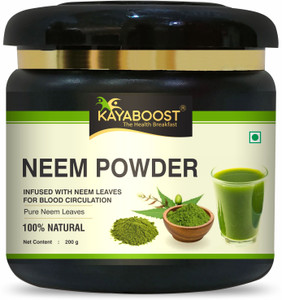 KAYABOOST Neem Powder for Eating | Face Pack | Diabetes | Drink | Fever ...