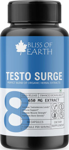 Bliss of Earth Testo-Surge Supplement capsules for Increase Stamina ...