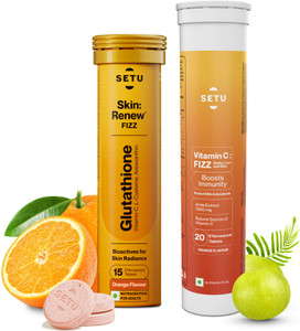 SETU Skin Renew - 15 Effervescent Tablet & Vitamin C: Fizz - 20 ...