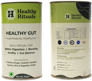 Healthy Rituals Healthy Gut I Prebiotics For Digestion & Gut Cleanse I ...