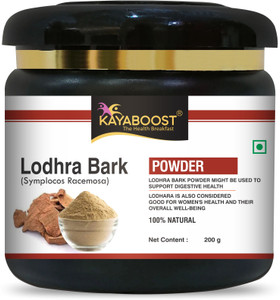 KAYABOOST Lodhra Bark Powder Organic, Lodh Pathani, Lodra Chhal Churna ...
