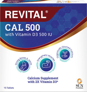 Revital CAL 500 with Vitamin D3 500 IU Tablets Price in India - Buy ...
