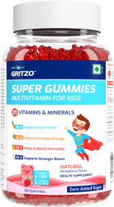 Gritzo Super Gummies, Multivitamin for Kids, 21 Vitamins & Minerals ...
