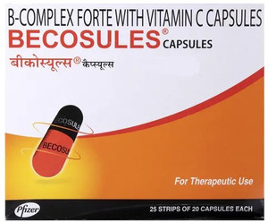 pfizer BECOSULES CAPSULE VITAMIN B COMPLEX FOR TREATING SORES (20 ...