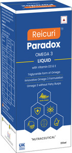 Reicuri Paradox Omega 3 Liquid | Omega 3, EPA, DHA, Vitamin D3 | Pure ...