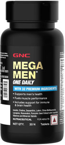 GNC MEGA MEN ONE DAILY 30 TABLETS Price in India - Buy GNC MEGA MEN ONE ...