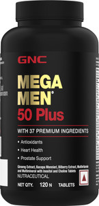 GNC Mega Men 50 Plus Multivitamin Price in India - Buy GNC Mega Men 50 ...