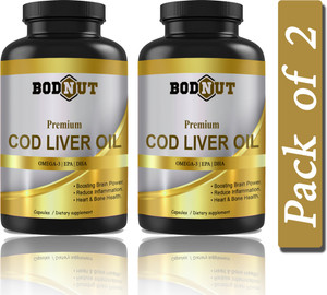 Bodnut Cod Liver Oil Softgel Capsules (K191) Price in India - Buy ...