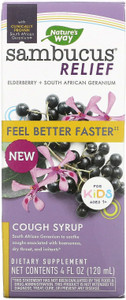 Nature's Way Sambucus Relief, Cough Syrup, For Kids, Ages 1 ...