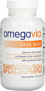 OmegaVia DHA 600, 120 Capsules Price in India - Buy OmegaVia DHA 600 ...
