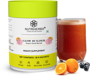 Nutriherbs Glow Builder | Collagen Booster Powder Supplement for ...