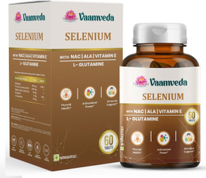 Vaamveda Selenium Supplement Tablets with NAC, ALA & L-Glutamine ...