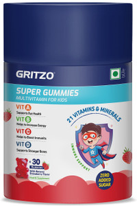 Gritzo Super Gummies, Multivitamin for Kids, 21 Vitamins & Minerals ...