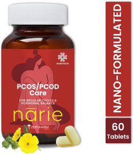 ZEROHARM Narie PCOS/PCOD Tablets | Hormonal Balance, Regular Periods ...