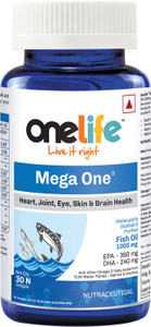 OneLife Omega 3 Double Strength Fish Oil Capsule 1000mg (EPA - 360: DHA ...