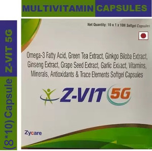 zycare ZVIT 5G MULTIVITAMINS AND MINERALS CAPSULE (8*10CAPS) Price in ...
