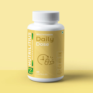 NUTRILITIUS Daily Dose Capsulesfor Men,Women withVitamin B12&Zinc Boost ...