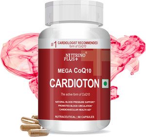 Nutrinoplus Cardioton 60 Capsules with Coenzyme Q10 & Arjuna Extract ...