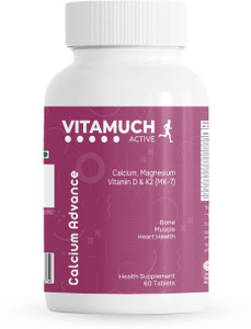 VITAMUCH Calcium,Vitamin K2,D2,Magnesium,Zinc, BoneHealth, Joint ...