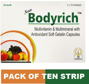 Zinsec Bodyrich ANTEX MULTIVITAMIN & MULTIMINERAL WITH ANTIOXIDANT SOFT ...