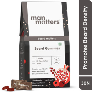 Man Matters Beard Gummies | 1 Month Pack | Improves Beard Density ...