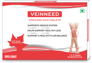 West Coast Veinneed Varicose Vein Tablet with Grape Seed Extract for ...