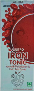 APTIM Iron Syrup Tonic With Folic Acid, Vitamin B12 Increase Blood Cell ...