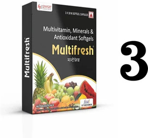 MULTIFRESH MULTIVITAMIN, MINERALS & ANTIOXIDANT SOFTGELS CAPSULES PACK ...