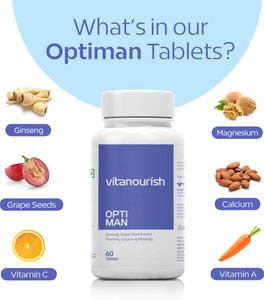 Vitanourish Opti Man Tab – 60 Tablets Multivitamin for Men Price in ...