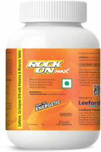 ROCK ON Max Multivitamin for Men/Women | Caffeine Tablets Chocolate ...