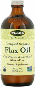FLORA Certified Organic Flax Oil, 17 fl oz (500 ml) Price in India ...